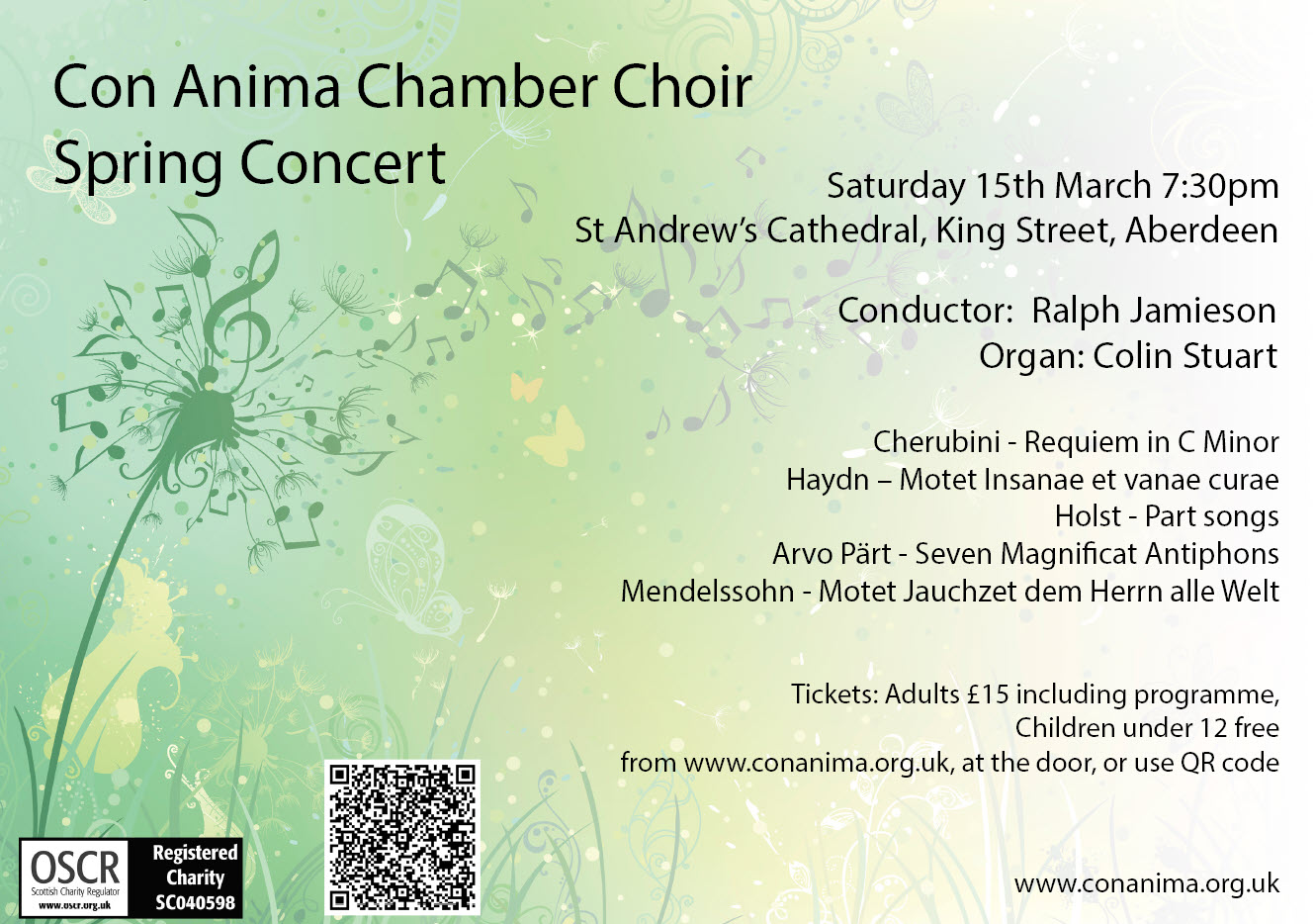 Con Anima - 15/03/2025 7:30pm - March Concert